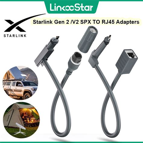 Starlink Ethernet Adapter Gen 2 Waterproof Spx To Rj45 Coupler For Starlink Cable Replacement 2