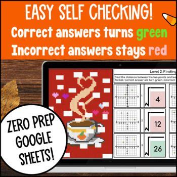 Halloween Pythagorean Theorem Pixel Art Distance Formula Hypotenuse Congruent Math