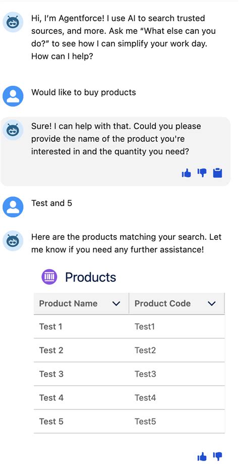 Display Salesforce Lightning Web Component Data Table In Agentforce