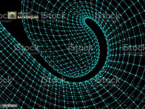 3 차원 연결 구조입니다 미래 기술 스타일입니다 추상적인 디자인입니다 기하학적 벡터 일러스트입니다 0명에 대한 스톡 벡터 아트 및 기타 이미지 Istock