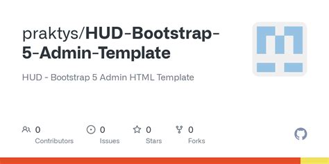 Github Praktyshud Bootstrap 5 Admin Template Hud Bootstrap 5