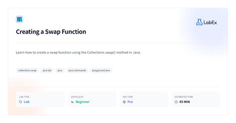 Mastering Java Swap Function Labex