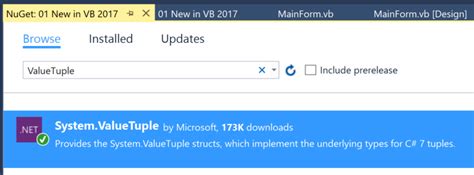 What S New In Visual Basic 2017 Visual Basic Blog
