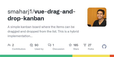 Github Smaharj1vue Drag And Drop Kanban A Simple Kanban Board Where