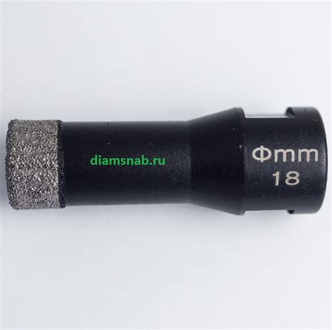 Коронка алмазная универсальная для УШМ 18 мм, М14 для сухого сверления ...