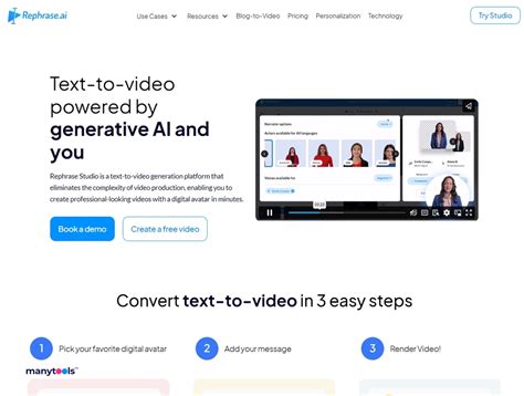 Rephrase AI AI Video Tools Sites Like Rephrase Ai