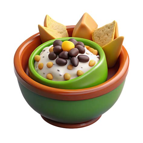 Creamy Bean Dip With Crispy Chips 56599140 Png