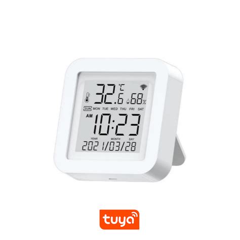 Sensor De Humedad Y Temperatura Inteligente Tuya Smart Wifi S003 Pc Tecno