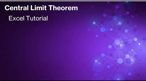 Central Limit Theorem Excel Tutorial - YouTube