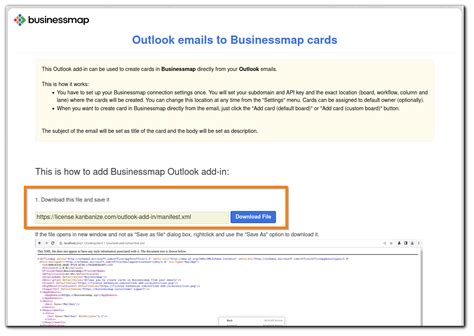 Outlook To Businessmap Integration Businessmap Knowledge Base