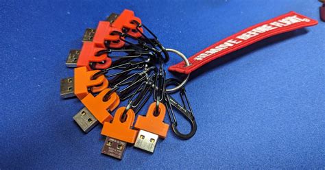 USB Logitech Unifying Nano Receiver Keychain W Wider Hole By Matthew Download Free STL Model