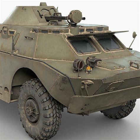 Brdm 2 3d Model Download Fighting Vehicle On
