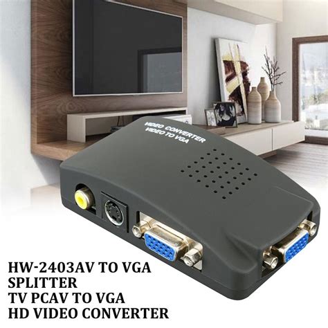 TV AV RCA To NTSC PAL VGA Signal Adapter Converter Grandado