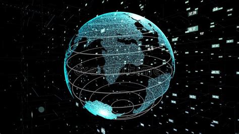 global data science technology and computer programming abstract stock