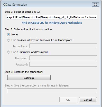Connect Tableau To A Sharepoint List TAR Solutions