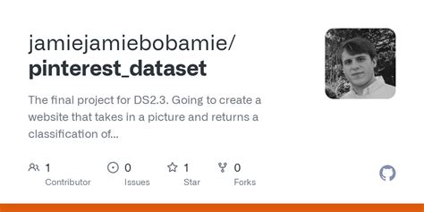 Github Jamiejamiebobamie Pinterest Dataset The Final Project For Ds2 3 Going To Create A