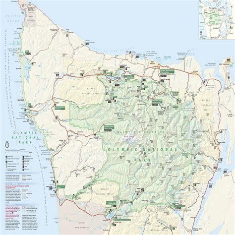 Olympic National Park Map Neck Gaiter Wear A Map