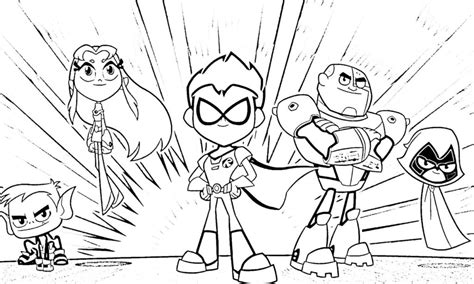Disegni Da Colorare Teen Titans Go 100 Disegni Da Colorare
