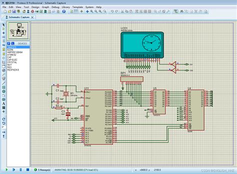279、仿真 基于51单片机的lcd12864显示模拟时钟proteus仿真设计程序proteus仿真配套资料等基于protues的51单片机控制12864上下滚动显示 Csdn博客
