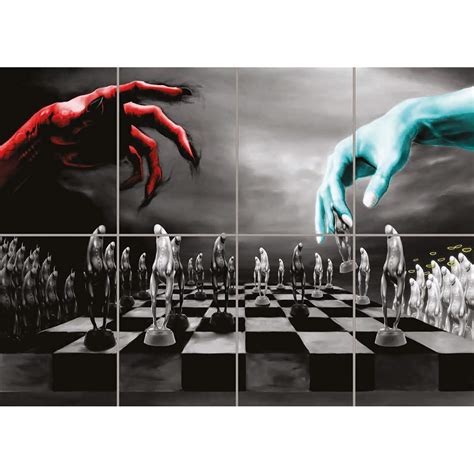 Satan Playing Chess Art