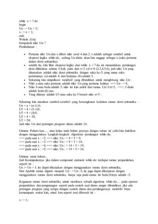 Algoritma Dan Pemograman DOCX Algoritma Dan Pemograman DOCX