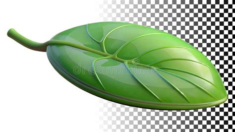 Green Leaf Simple Basic Leaf Shape Organic Form Nature Element Simple Foliage Png