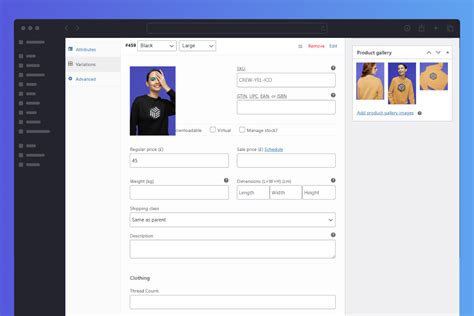 The Woocommerce Custom Fields For Variations Plugin