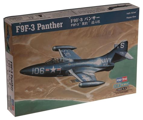 Hobby Boss F9f 3 Panther Airplane Model Building Kit Arts
