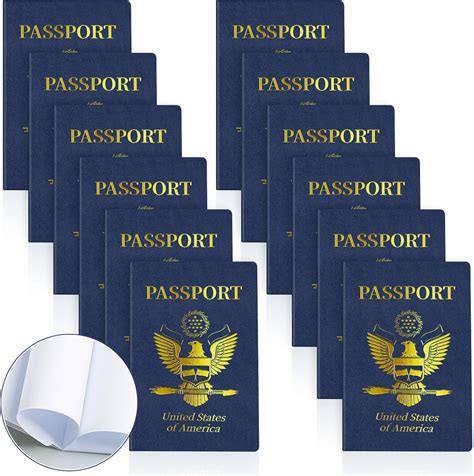 Kenburg 12 Pcs Blank Passport Notebook Fake Passport Books