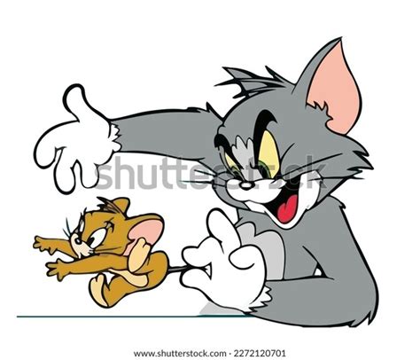 Tom Jerry Art Design Vector Template Stock Vector Royalty Free