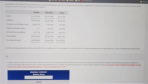 Solved prepare the balance sheet | Chegg.com