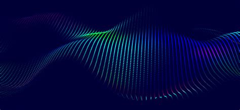 입자의 추상적인 디지털 파동 미래 지향적 인 포인트 웨이브 기술 배경 벡터입니다 3d 렌더링 가상현실에 대한 스톡 벡터 아트 및