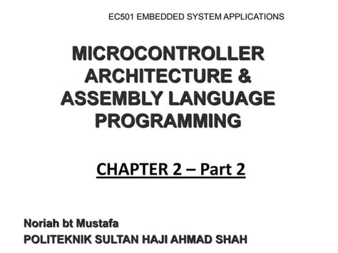 Embedded System Chapter 2 Part 2 Pdf