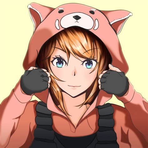 Artstation Red Panda Girl Awkward Senpai Red Panda Anime Chibi