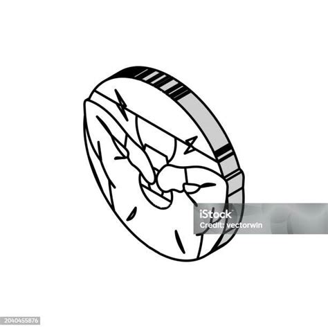 근육 관절 통증 질병 증상 등각 투영 아이콘 벡터 일러스트 레이 션 건강관리와 의술에 대한 스톡 벡터 아트 및 기타 이미지