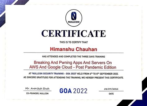 Himanshu Chauhan On Linkedin Security Nullcon