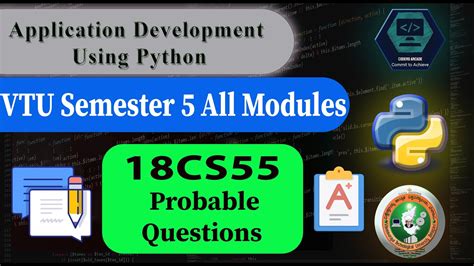 Application Development Using Python Vtu 5th Sem All Modules 18cs55