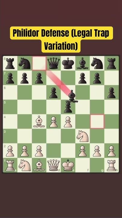 Philidor Defense Legal Trap Variation Youtube