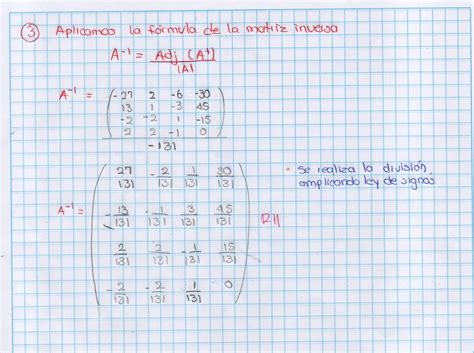 Blogger Educativo Matemática 3ro Bgu Matutino Cálculo De Matriz Inversa Por Determinante