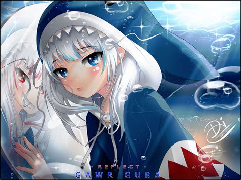 Reflect Gawr Gura Fan Art By Shihir09 On Deviantart