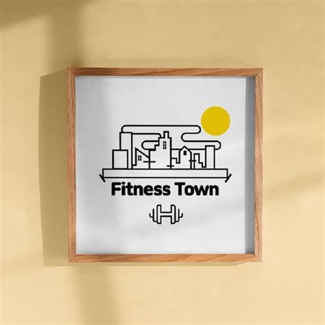 여의도 대형 신설 헬스장 피트니스타운의 로고 디자인입니다 로고 디자인 포트폴리오 크몽