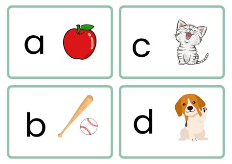 Free Alphabet Flashcards Printable Abc Names And Sounds