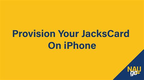 Provision Your Jackscard On Iphone Youtube