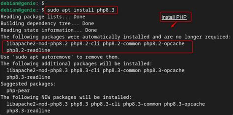 How To Install PHP On Debian Linux Genie