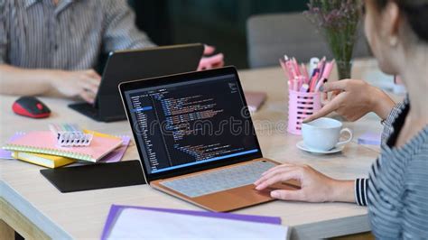 Group Of Software Development Are Brainstorming Ideas For Website Interface Development And