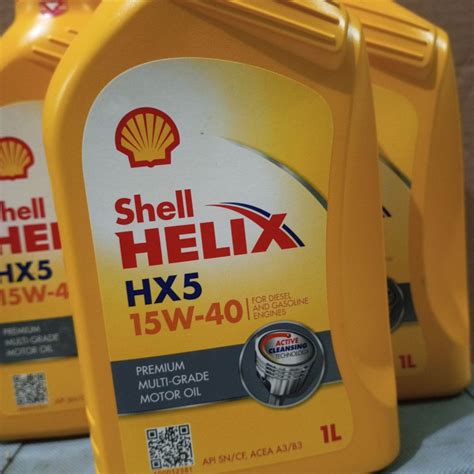 Oli Sheel Helix Hx5 15w40 Isi 1 Liter Original Asli Bisa Scan Barcode