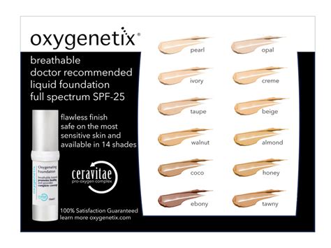 Oxygenetix Oxygenetix Shade Matching Card Reviews Makeupalley