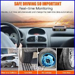 TPMS Wireless Solar Power Tire Pressure Monitoring Sensors For Bus RV Trailer Tire Pressure