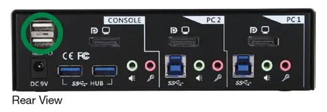 Inline 63622i 2 Port Displayport Usb Kvm Switch With Audio And Usb 30