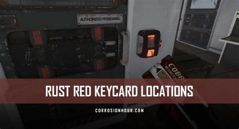 RUST Red Keycard Locations 2021 RUST New Player Guides